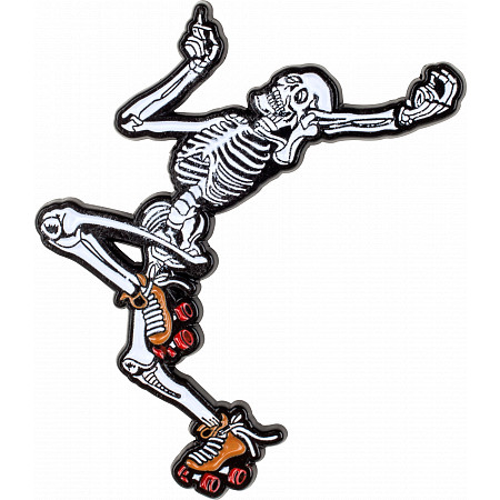 Rollerbones Dancing Skeleton Lapel Pin « RollerBones