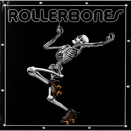 RollerBones Skating Skeleton Banner 30 x 30 Vinyl « RollerBones