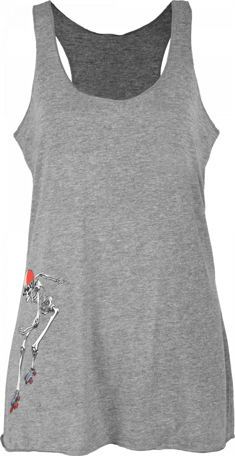 Rollerbones Woman's Derby Tank Top Grey Photo #1 - Photo Gallery ...